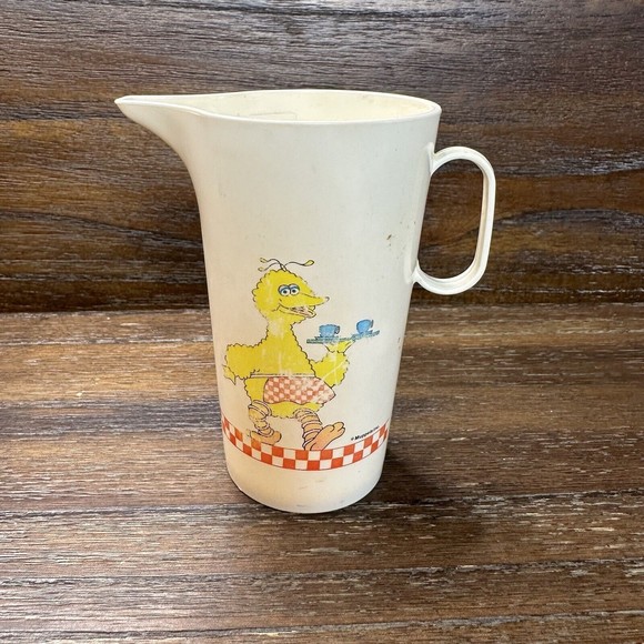Toys | Vintage Sesame Street Chiltonglobe Toy Plastic Pitcher Big ...